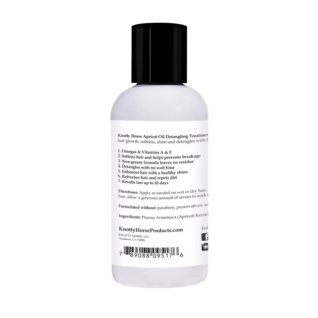 Apricot Oil Detangling Treatment - 4 oz. Travel Size – KNOTTY HORSE ...